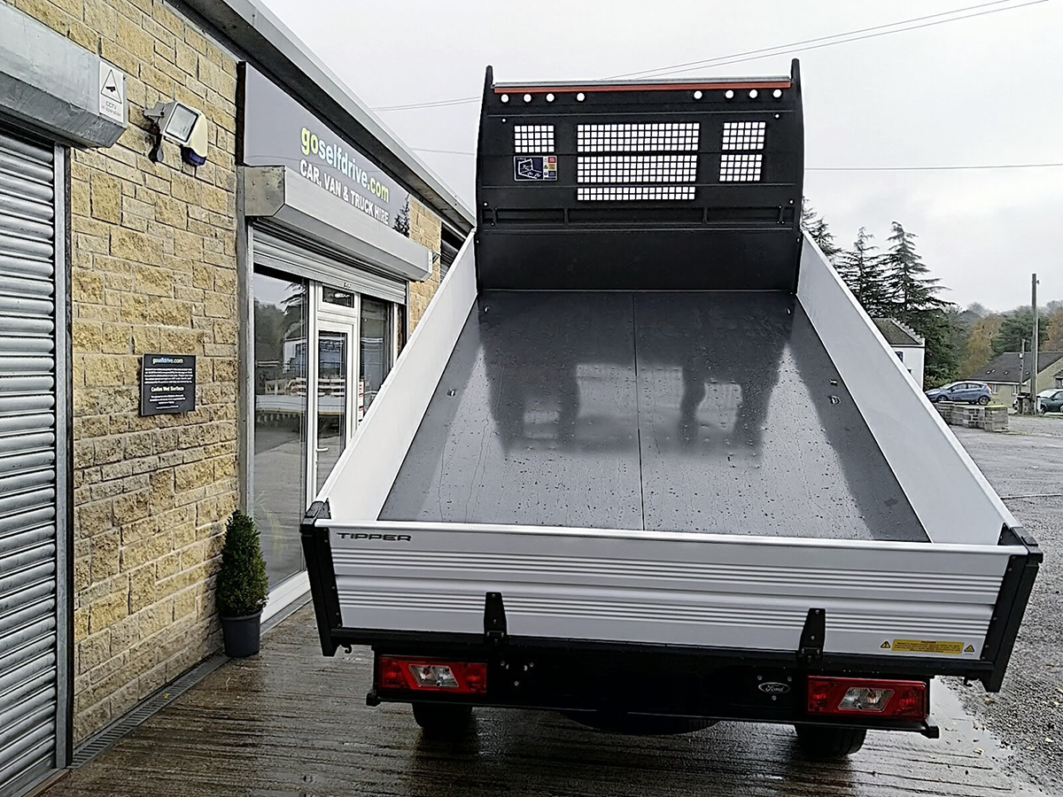 Ford Transit 3.5t MWB Tipper with Drop Sides | GoSelfDrive